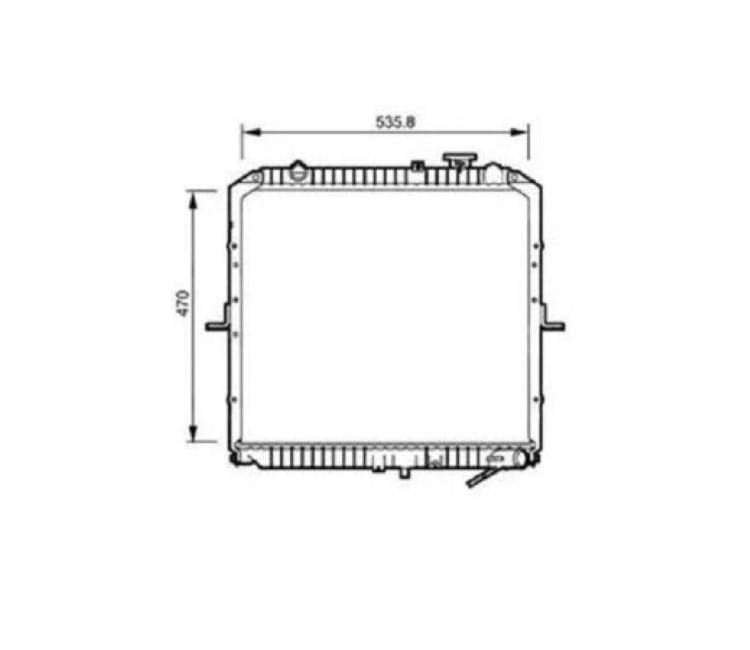 Radiador Kia Bongo K2500 2.5 8v Turbo Diesel 277900 - Edu Radiadores