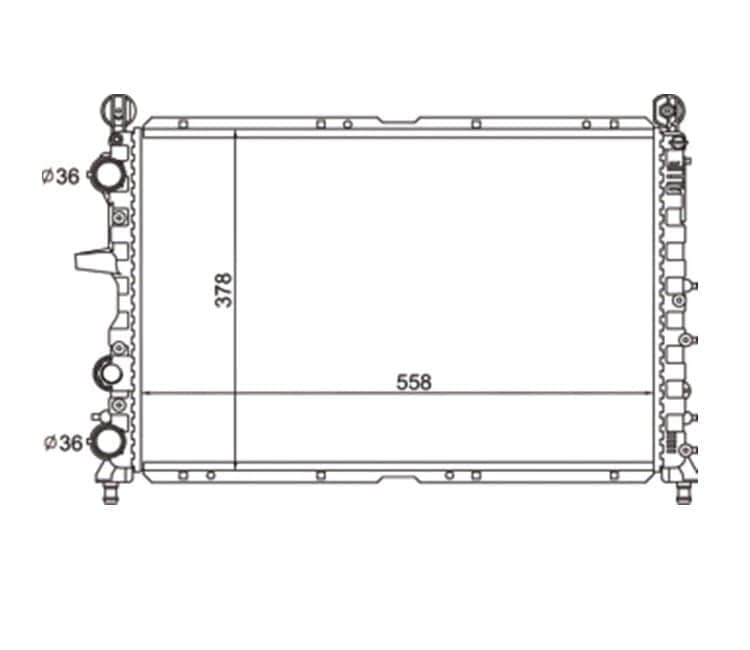 Radiador Alfa Romeo 145 Fiat Tipo Coupe Com Ar 40-13617.534 - Edu ...