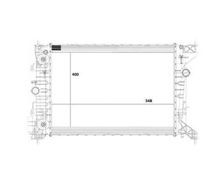 Radiador Chevrolet Cobalt Onix Prisma Spin Automático Ano 2017 a 2019 ...
