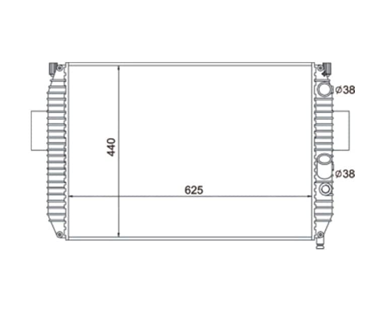 Radiador Iveco Daily 2.8 Diesel Ano 2001 a 2007 40-13673.534 - Edu ...